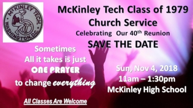 McKinley Tech High School Class Of 1978, Washington, Dc, DC